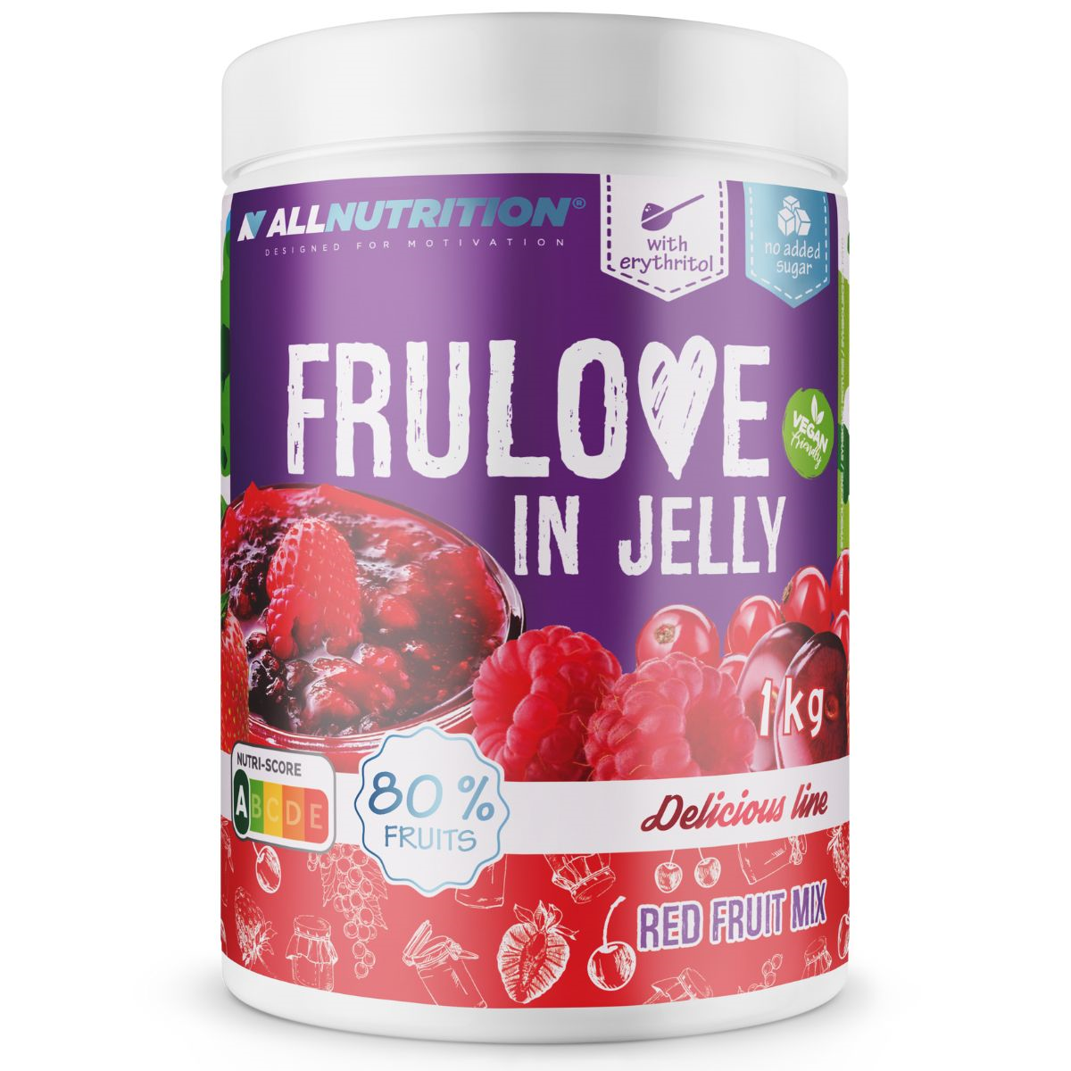 FRULOVE In Jelly Red Fruit Mix 1000g - ALLNUTRITION • 13 € • LOWEST ...